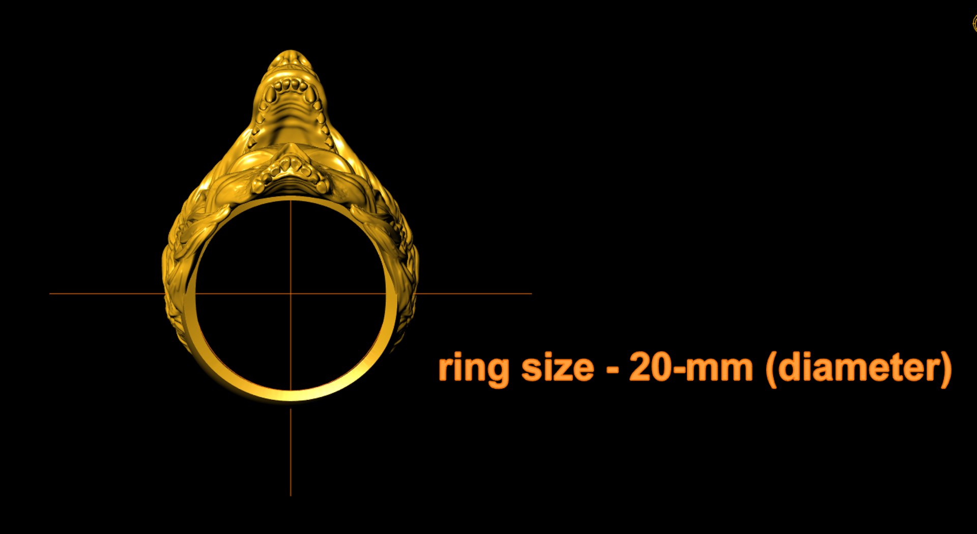 Wolf skull ring 3D-print model 3D - TurboSquid 2087716