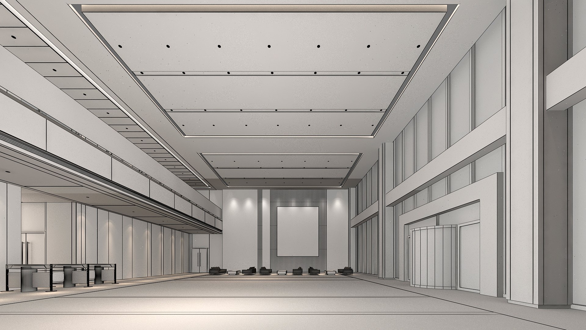 Office Lobby Collection 05 3D Model - TurboSquid 2323212