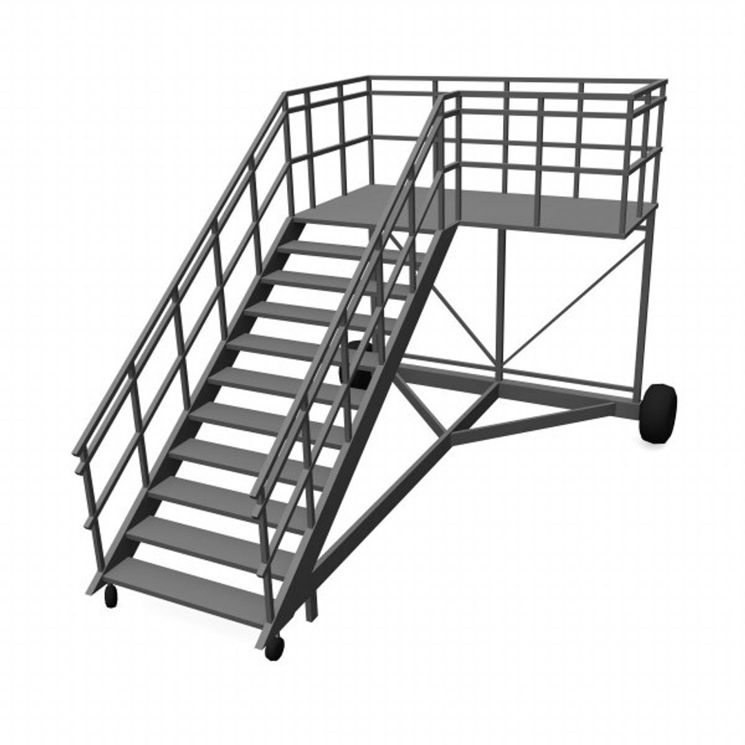 airport stairs 3d 3ds