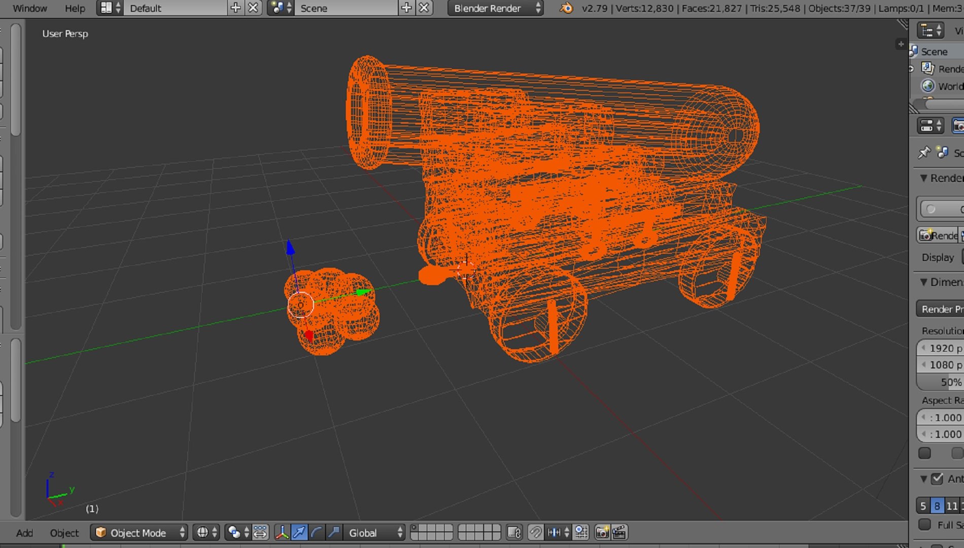 Ancient Old Cannon Printable Model - TurboSquid 2148645