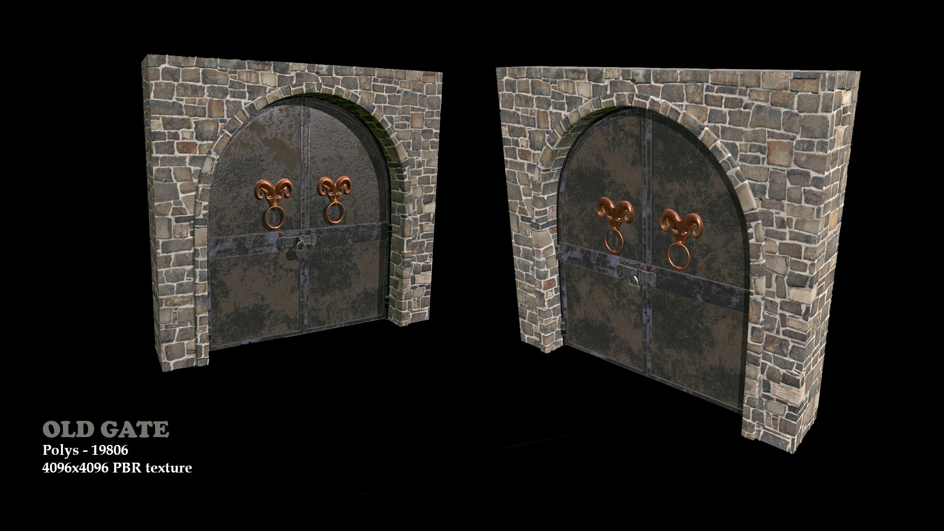 Old Gate 3D Model - TurboSquid 1699144