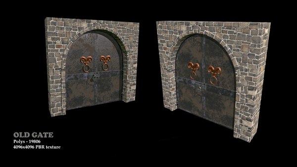 Old gate 3D model - TurboSquid 1699144