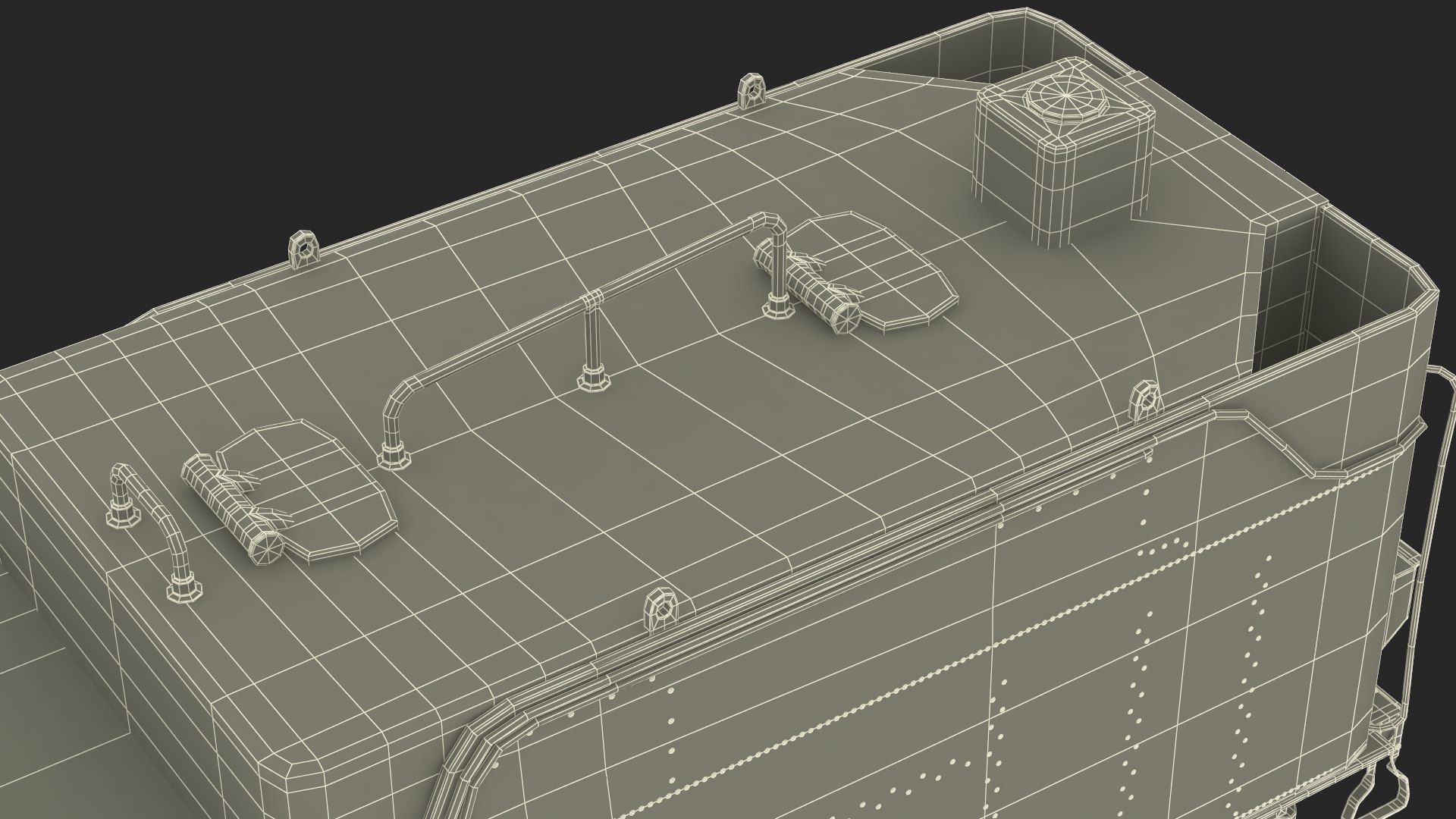 3D Steam Locomotive Tender - TurboSquid 2208845