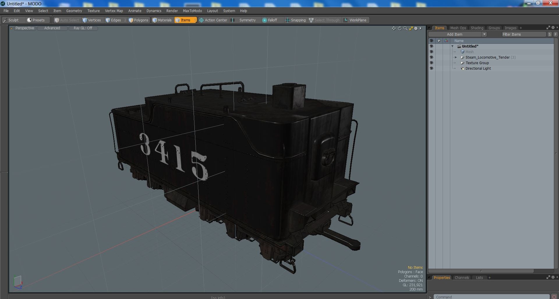 3D Steam Locomotive Tender - TurboSquid 2208845