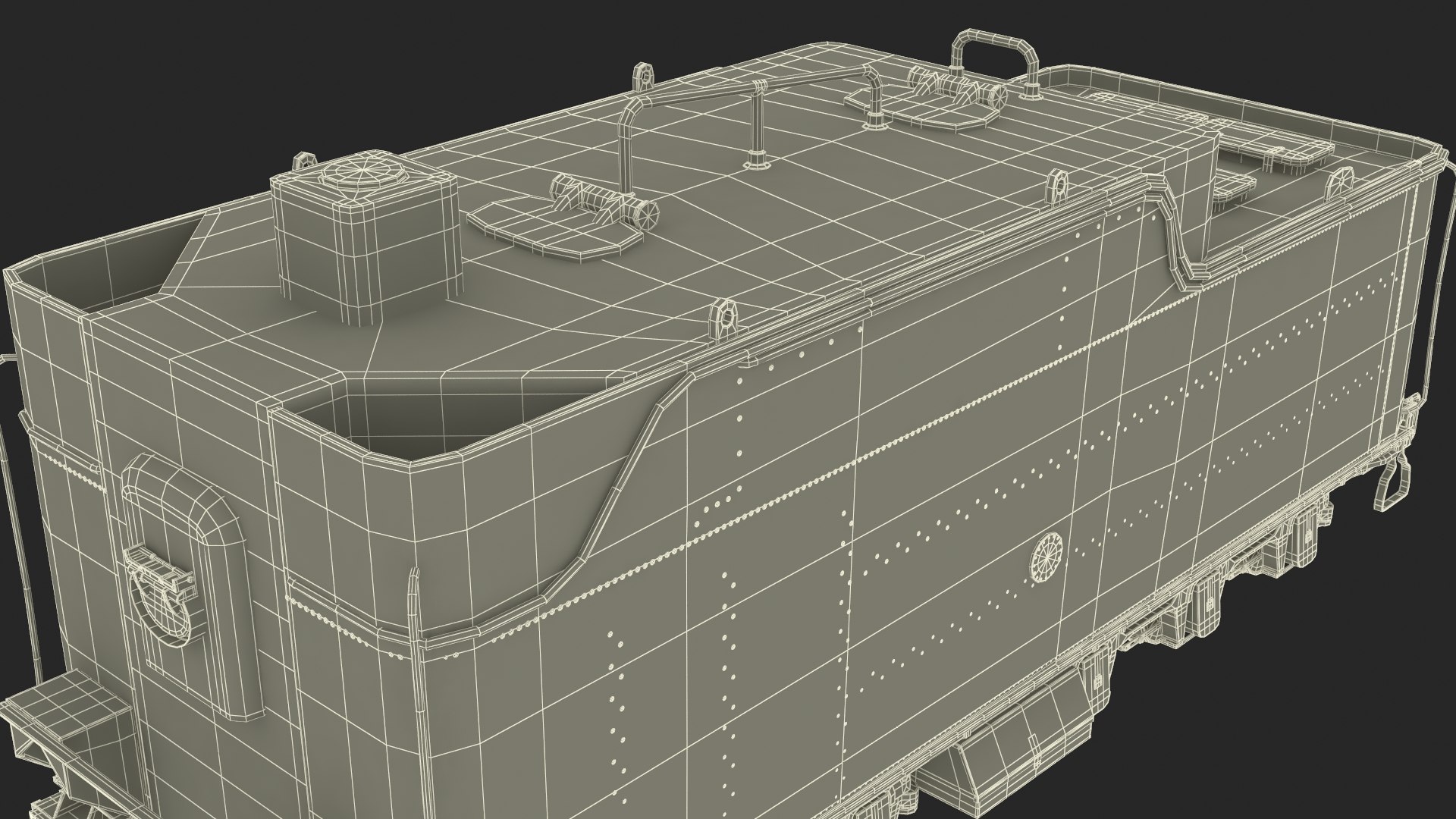 3D Steam Locomotive Tender - TurboSquid 2208845