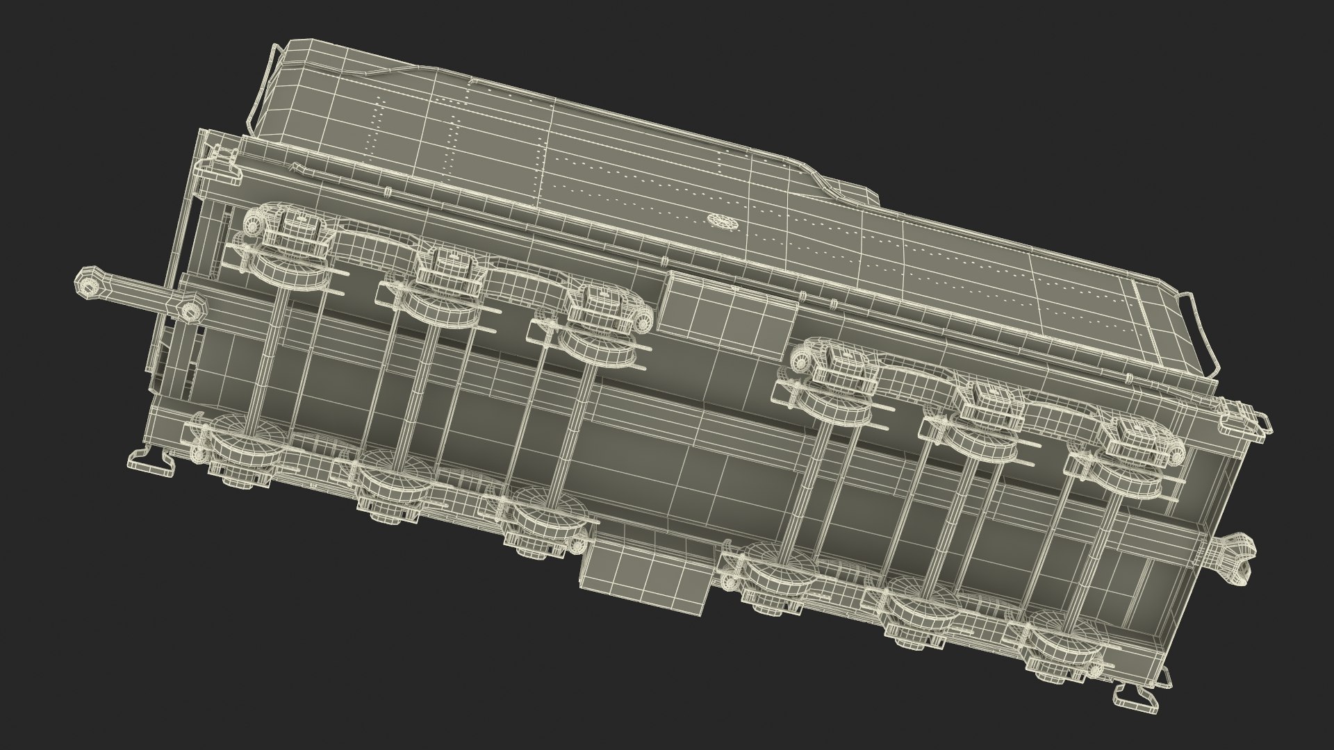3D Steam Locomotive Tender - TurboSquid 2208845
