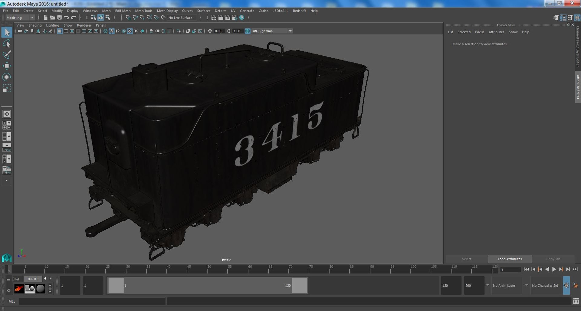 3D Steam Locomotive Tender - TurboSquid 2208845