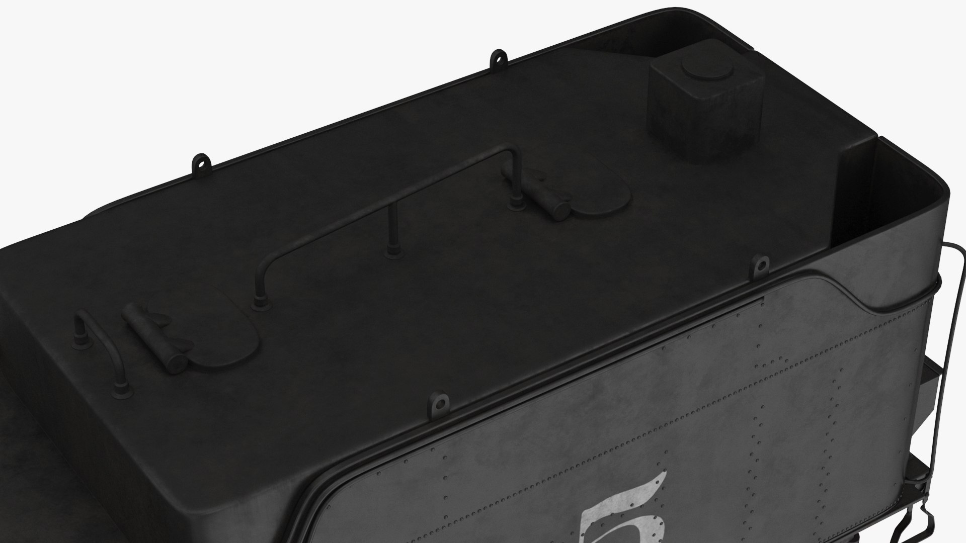 3D Steam Locomotive Tender - TurboSquid 2208845