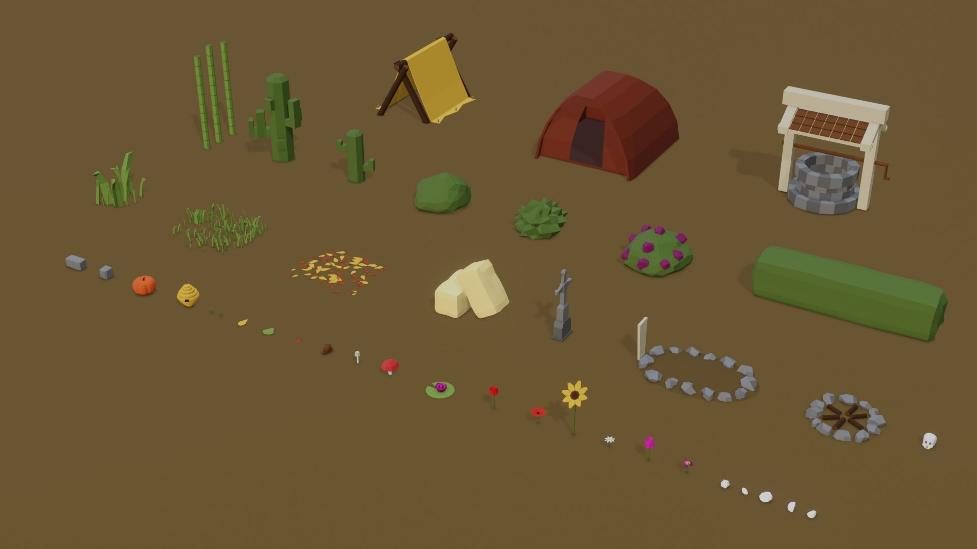 3D Low Poly Nature Pack - TurboSquid 2118171