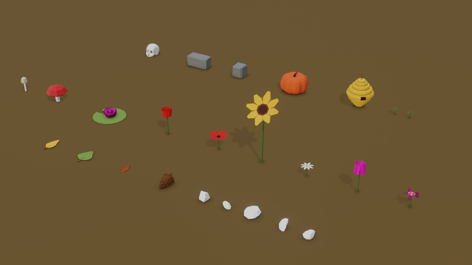 3D Low Poly Nature Pack - TurboSquid 2118171