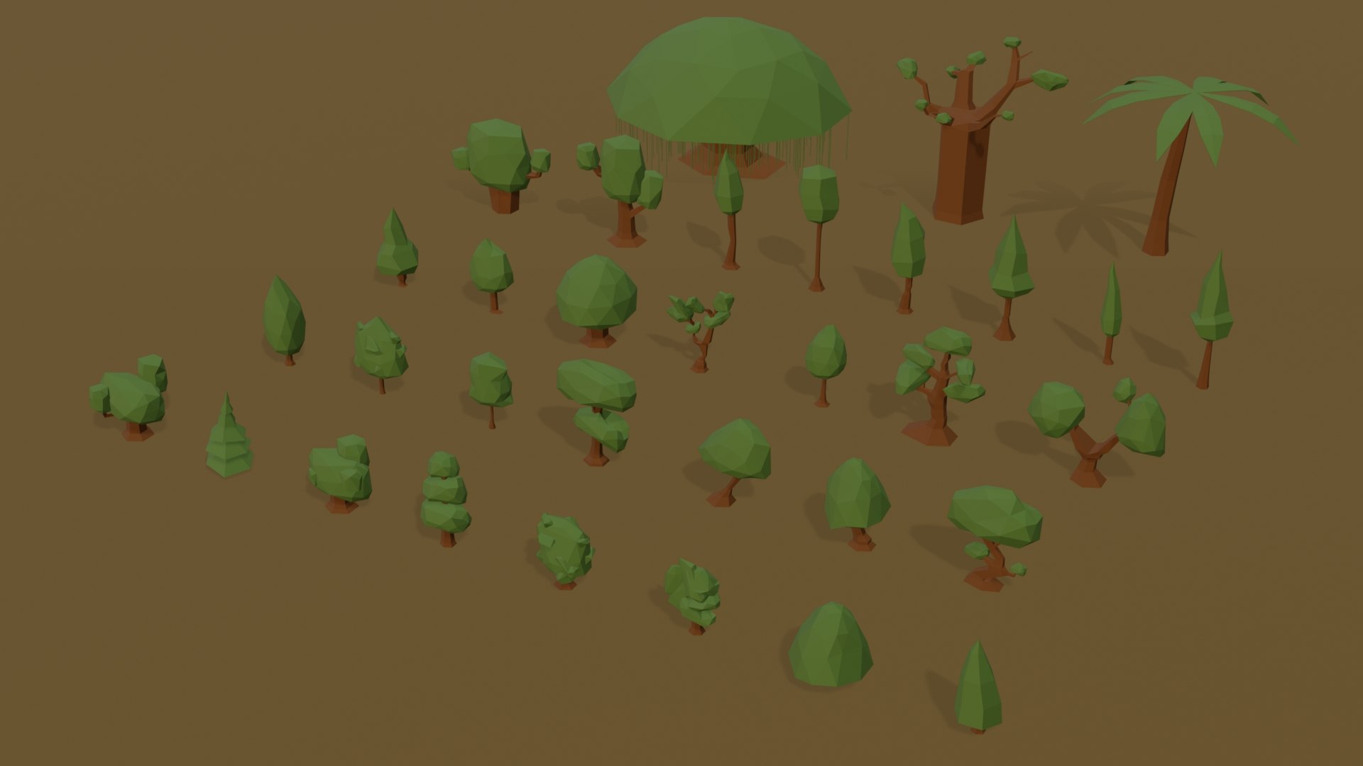 3D Low Poly Nature Pack - TurboSquid 2118171