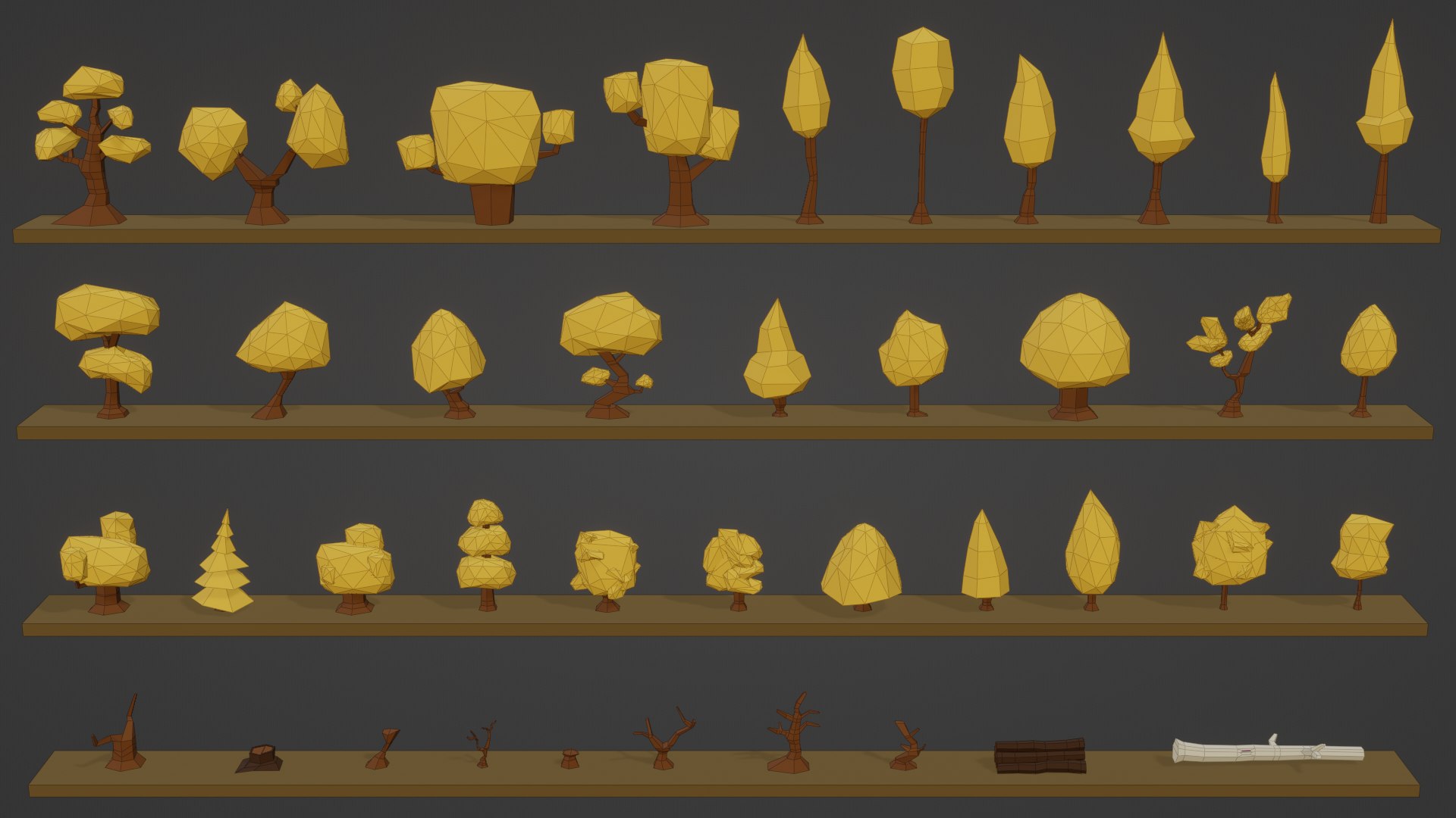 3D Low Poly Nature Pack - TurboSquid 2118171