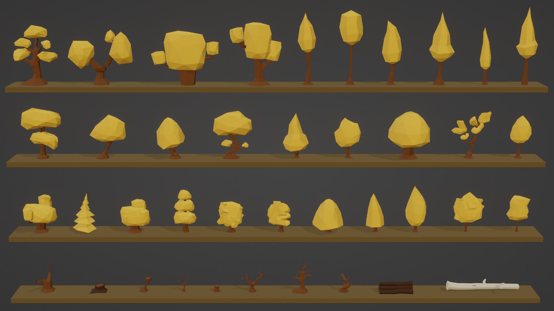 3D Low Poly Nature Pack - TurboSquid 2118171