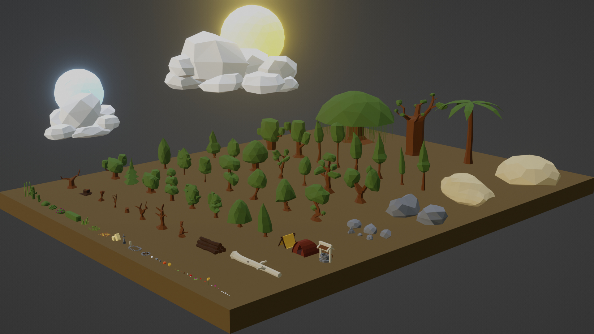3D Low Poly Nature Pack - TurboSquid 2118171