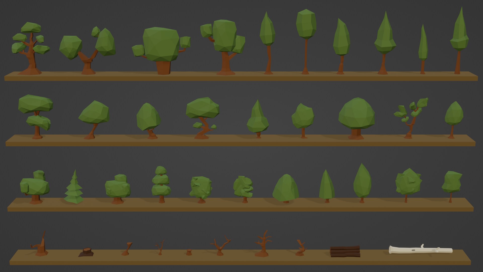 3D Low Poly Nature Pack - TurboSquid 2118171