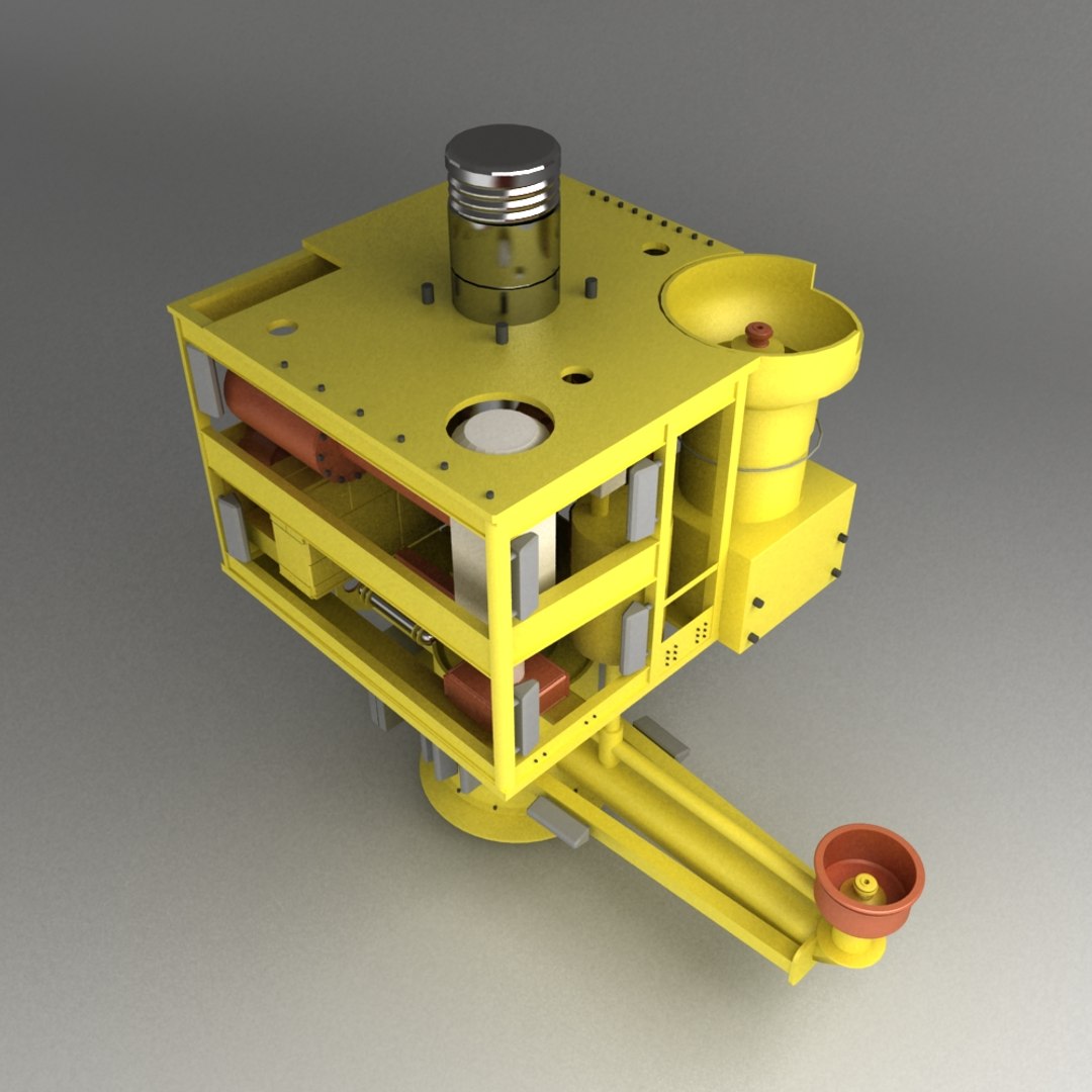 3d Model Sub Sea Wellhead Controller