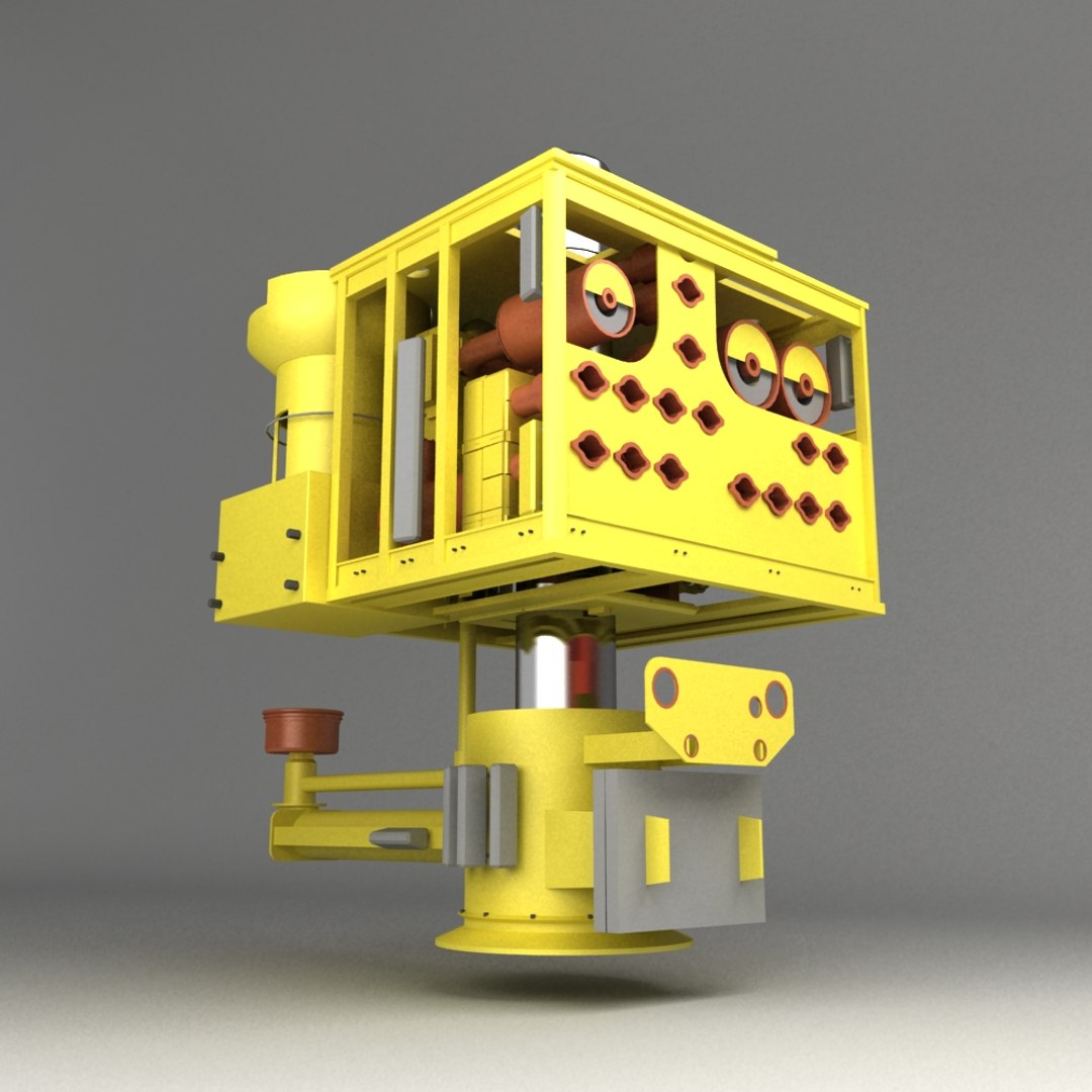 3d Model Sub Sea Wellhead Controller