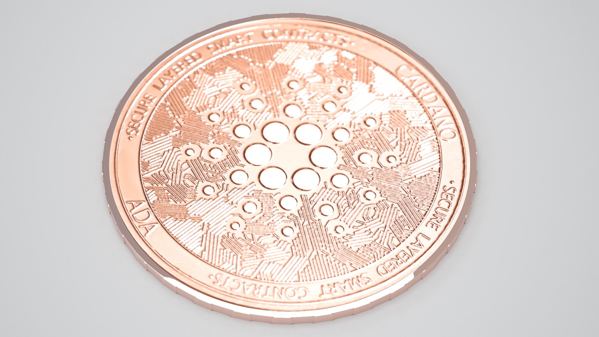 Copper Ada Coin 3D - TurboSquid 2384999