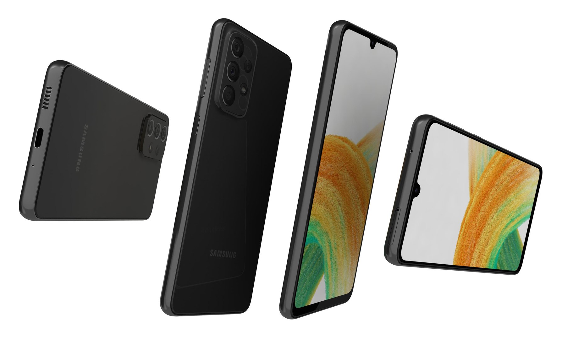 3D Samsung Galaxy A33 5G Black model - TurboSquid 1872367