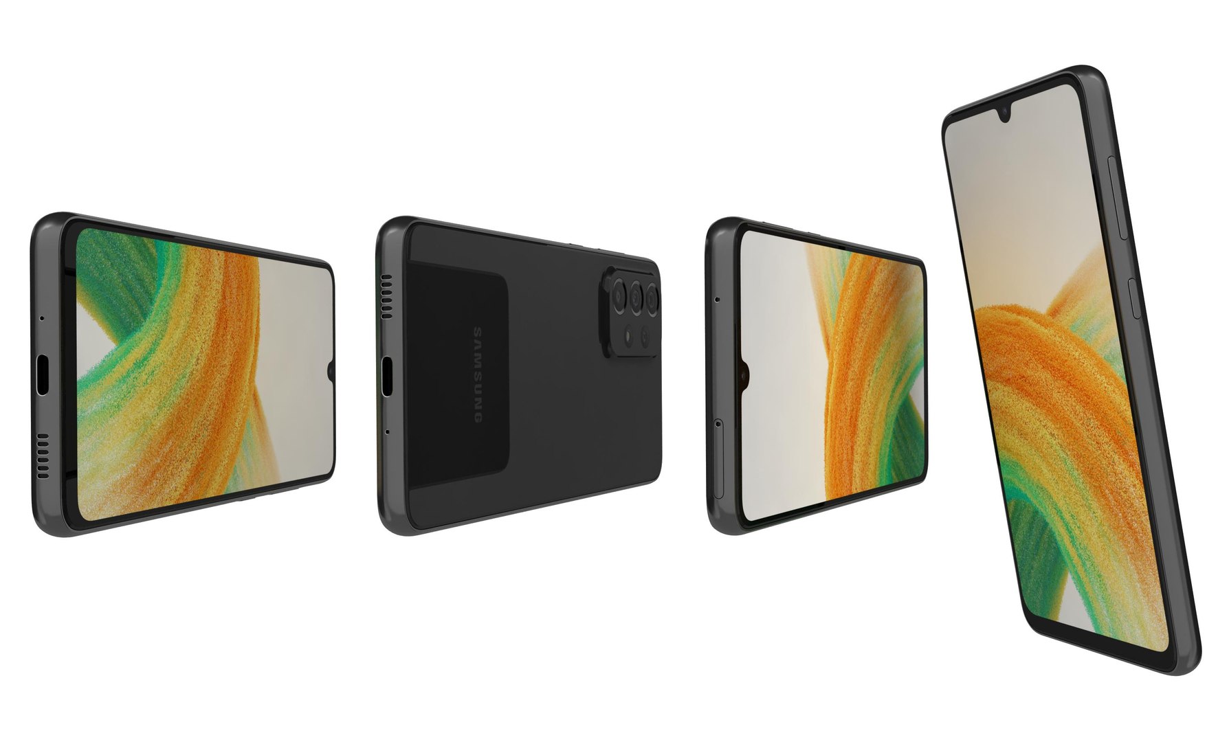 3D Samsung Galaxy A33 5G Black model - TurboSquid 1872367