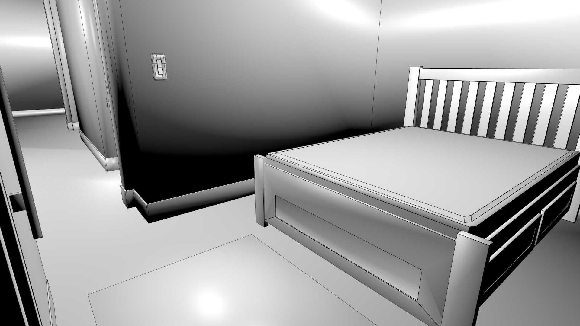 Simple Modern House Model - TurboSquid 1862852