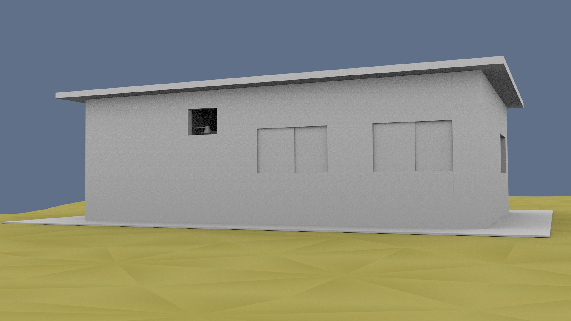 Simple Modern House Model - TurboSquid 1862852