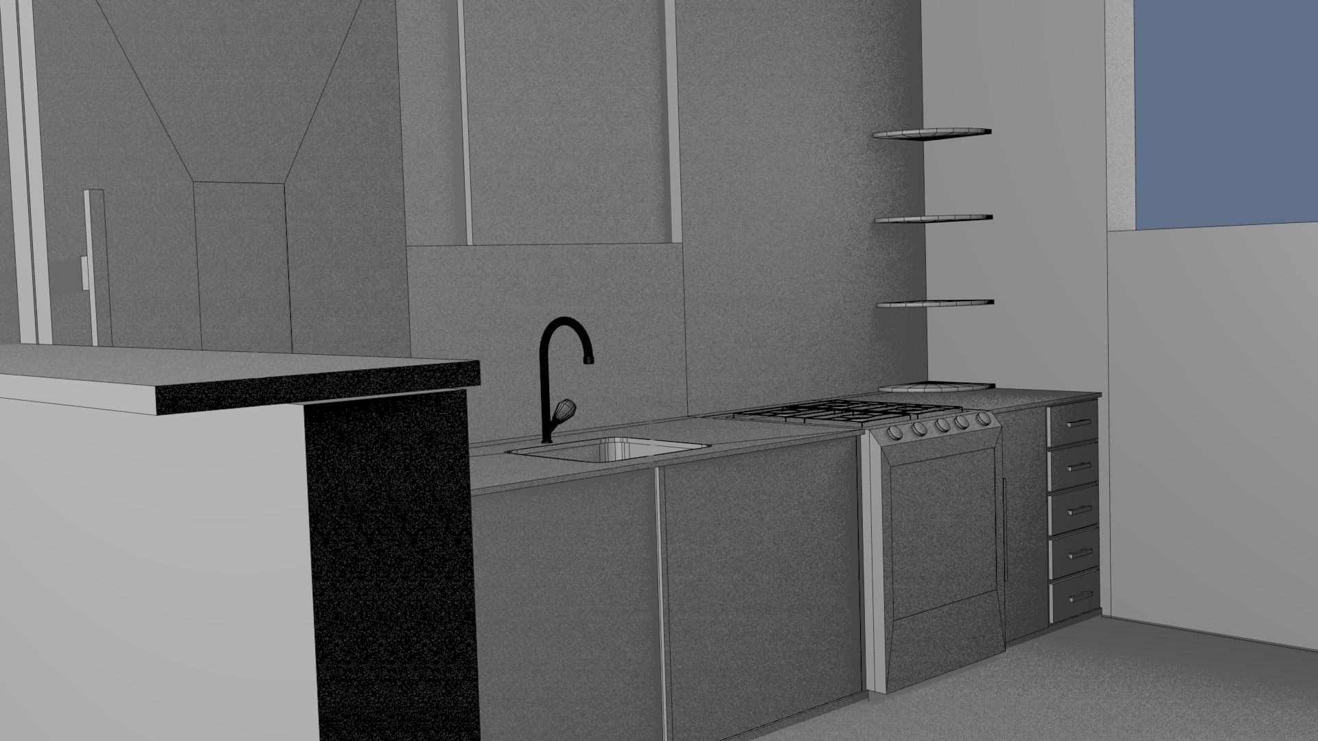 Simple Modern House Model - TurboSquid 1862852