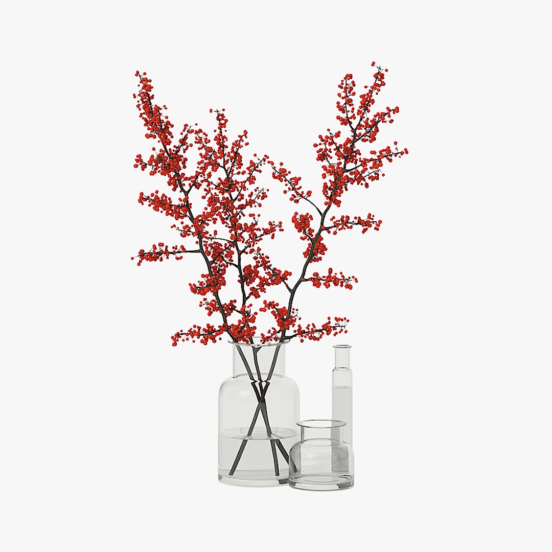 Tree Branches Glass Vase 3D Model - TurboSquid 1328578
