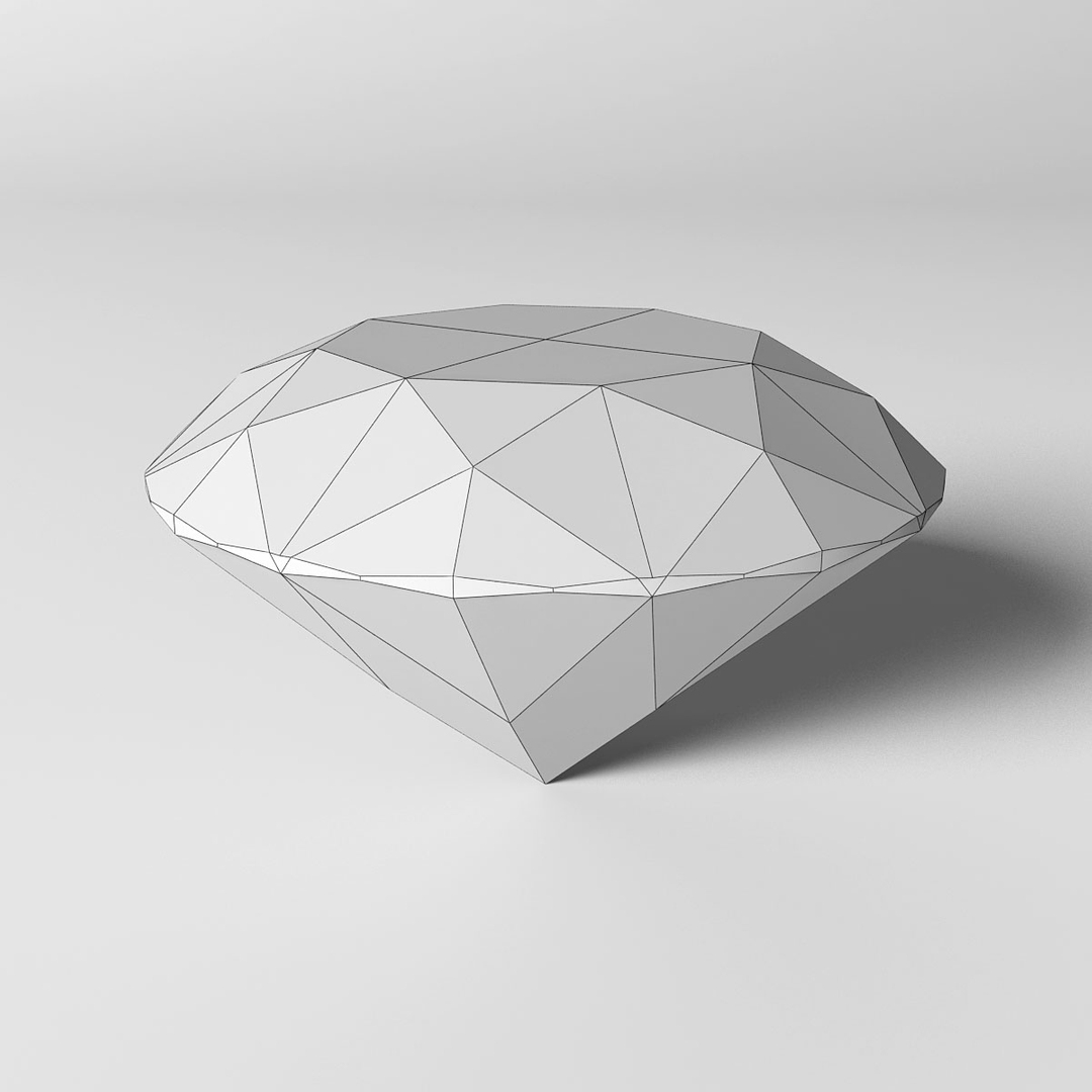 3d Brilliant Cut Diamond