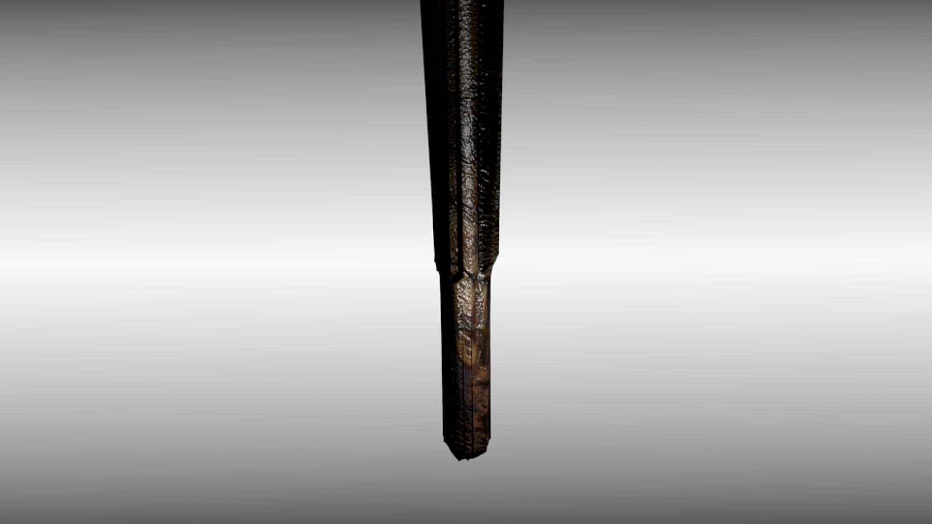 Wooden Club Mace 3ds