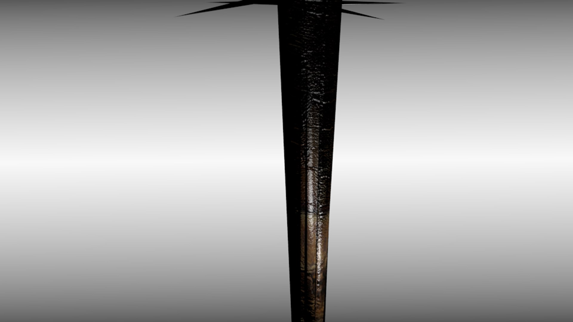 Wooden Club Mace 3ds