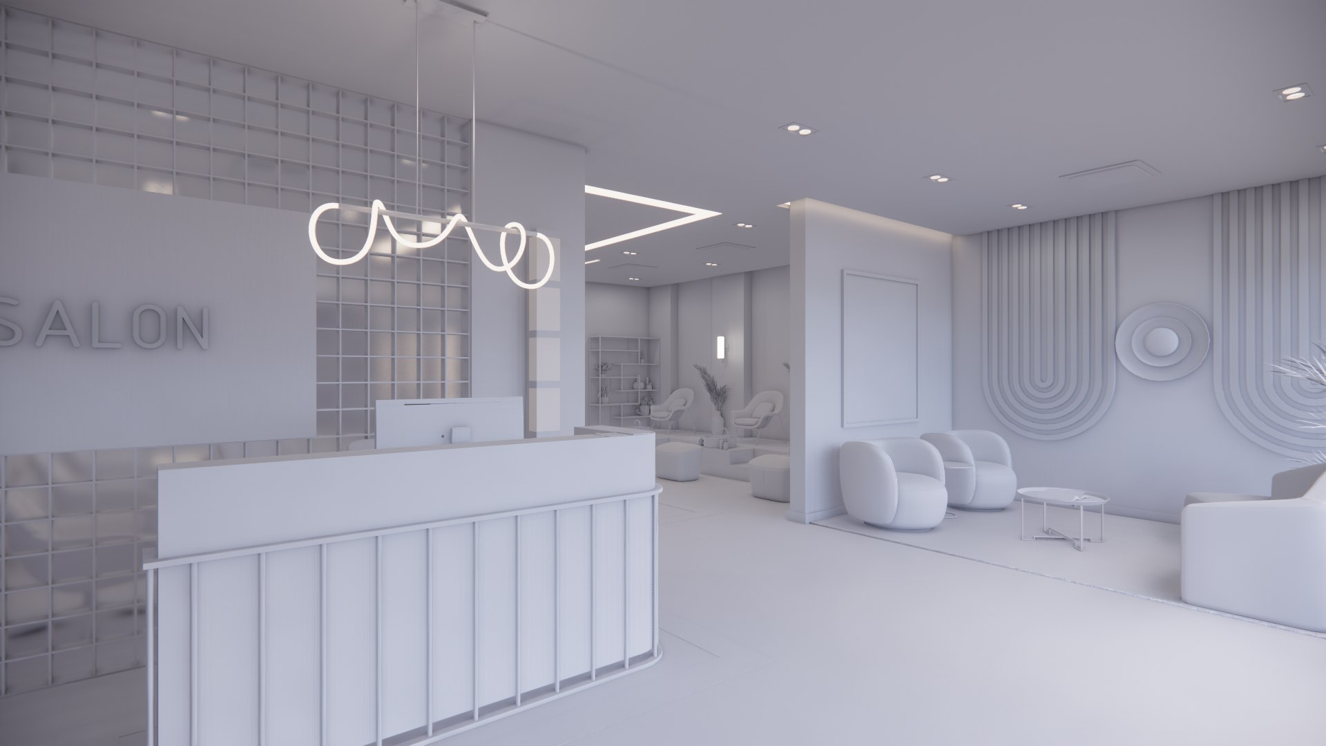 3D Beauty Salon Model - TurboSquid 2357421