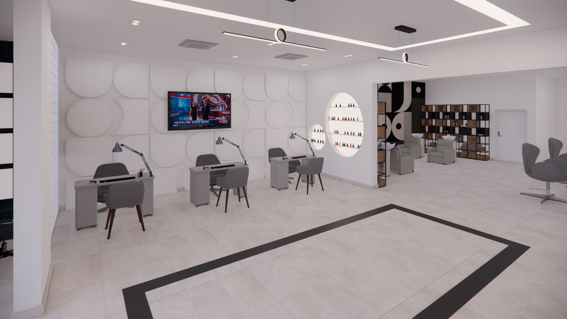 3D Beauty Salon Model - TurboSquid 2357421