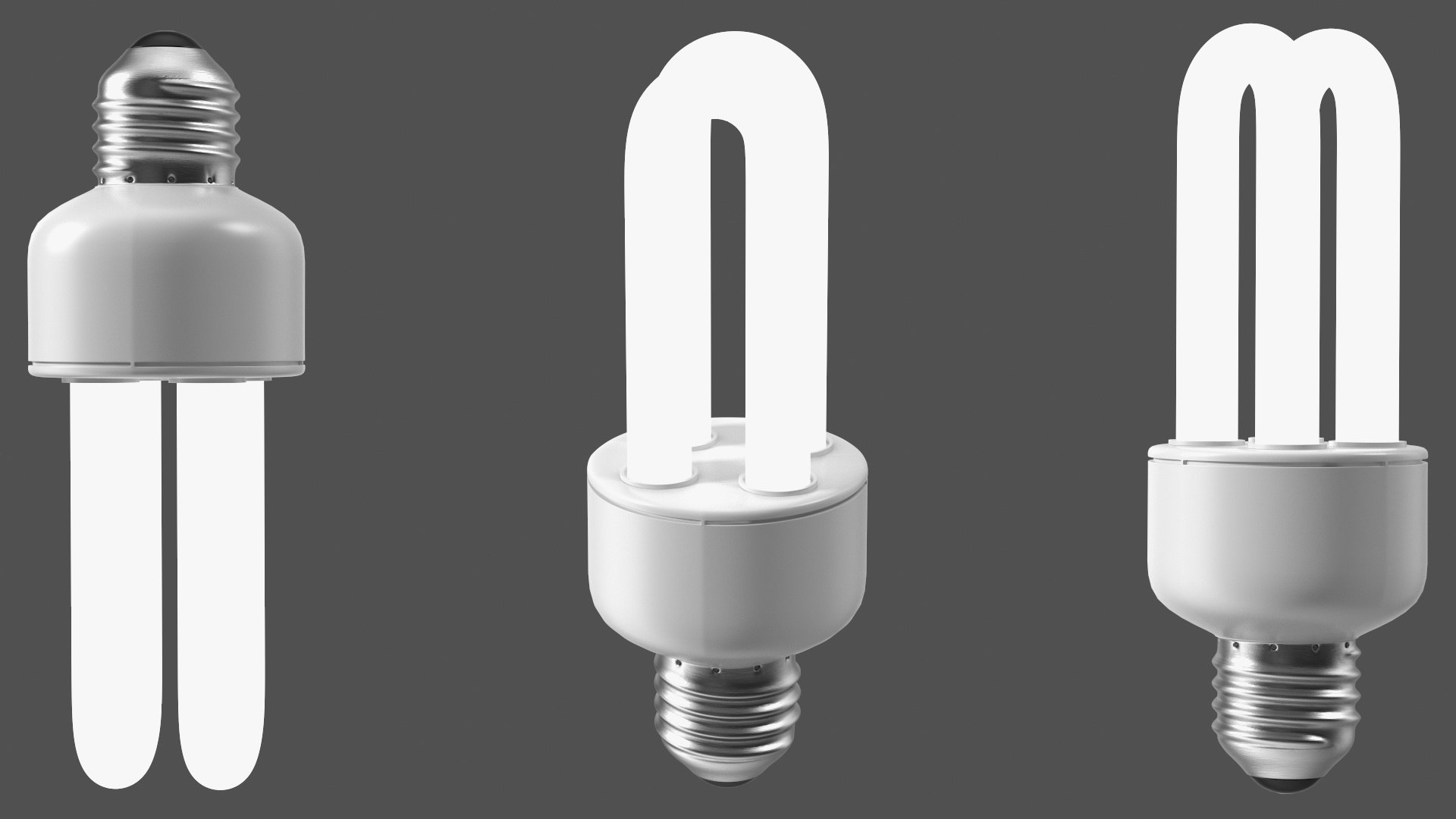 3D Compact Fluorescent Light Bulb ON Model - TurboSquid 2133318