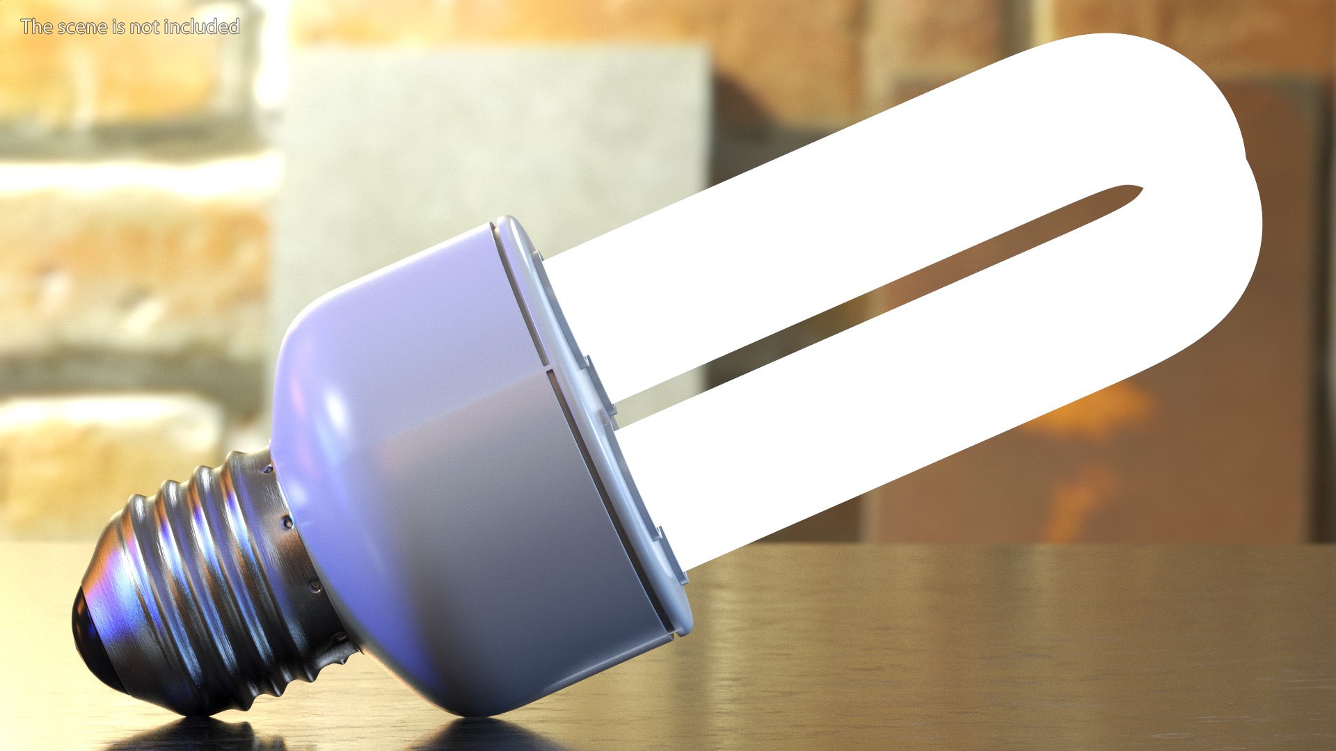 3D Compact Fluorescent Light Bulb ON Model - TurboSquid 2133318