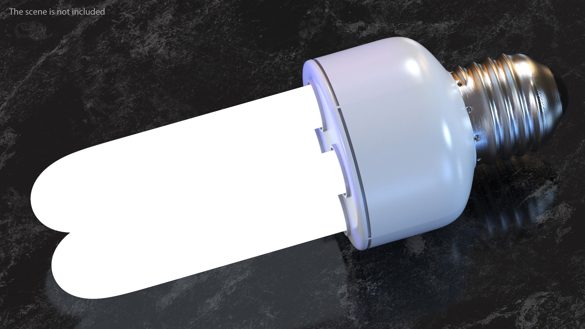 3D Compact Fluorescent Light Bulb ON Model - TurboSquid 2133318