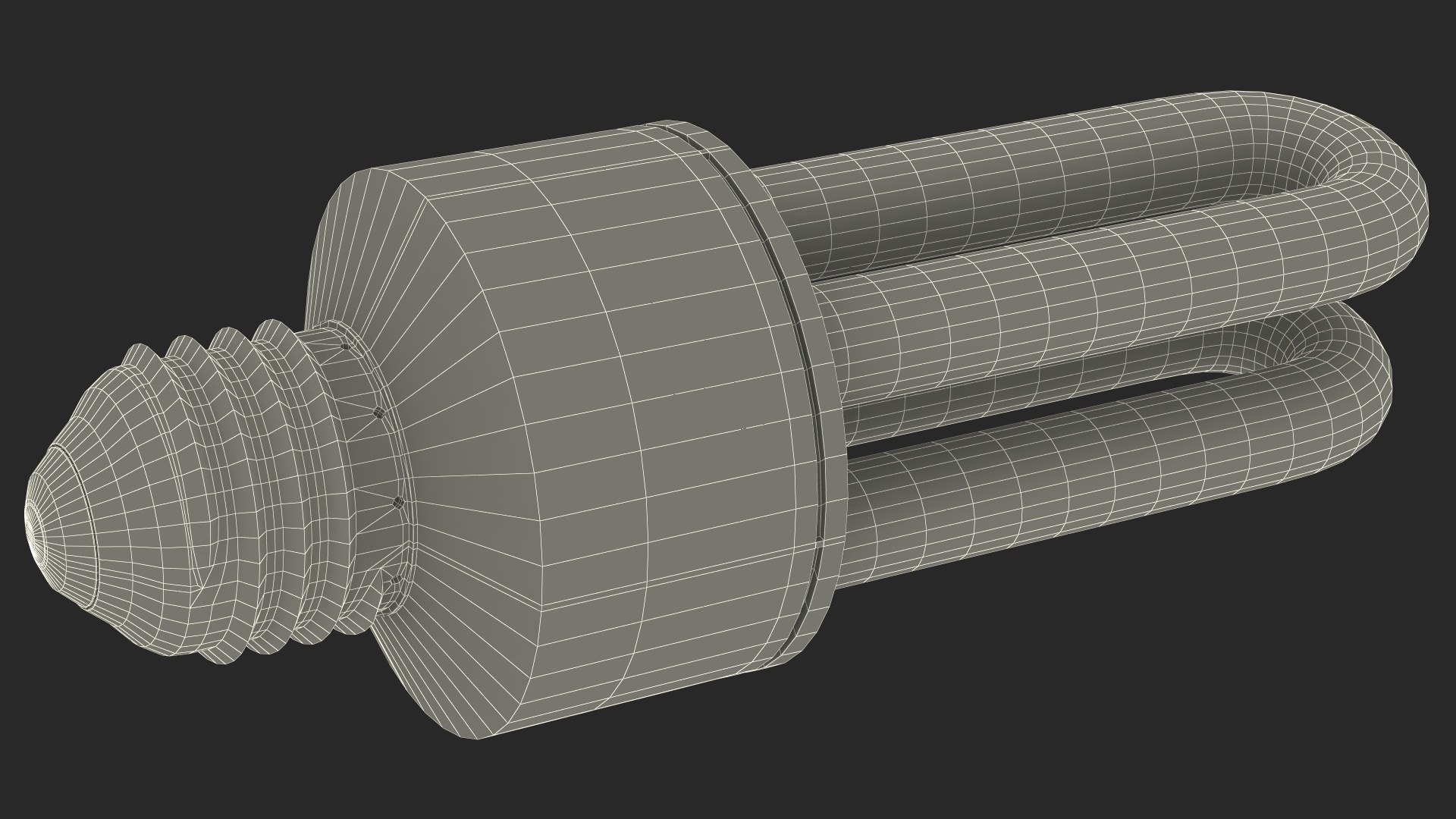 3D Compact Fluorescent Light Bulb ON Model - TurboSquid 2133318