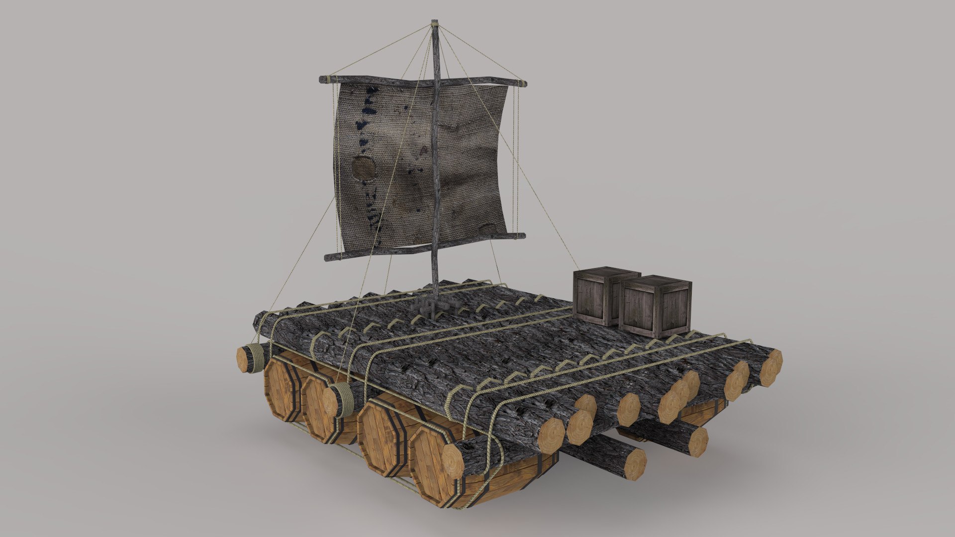 Raft Model | 1142740 | TurboSquid