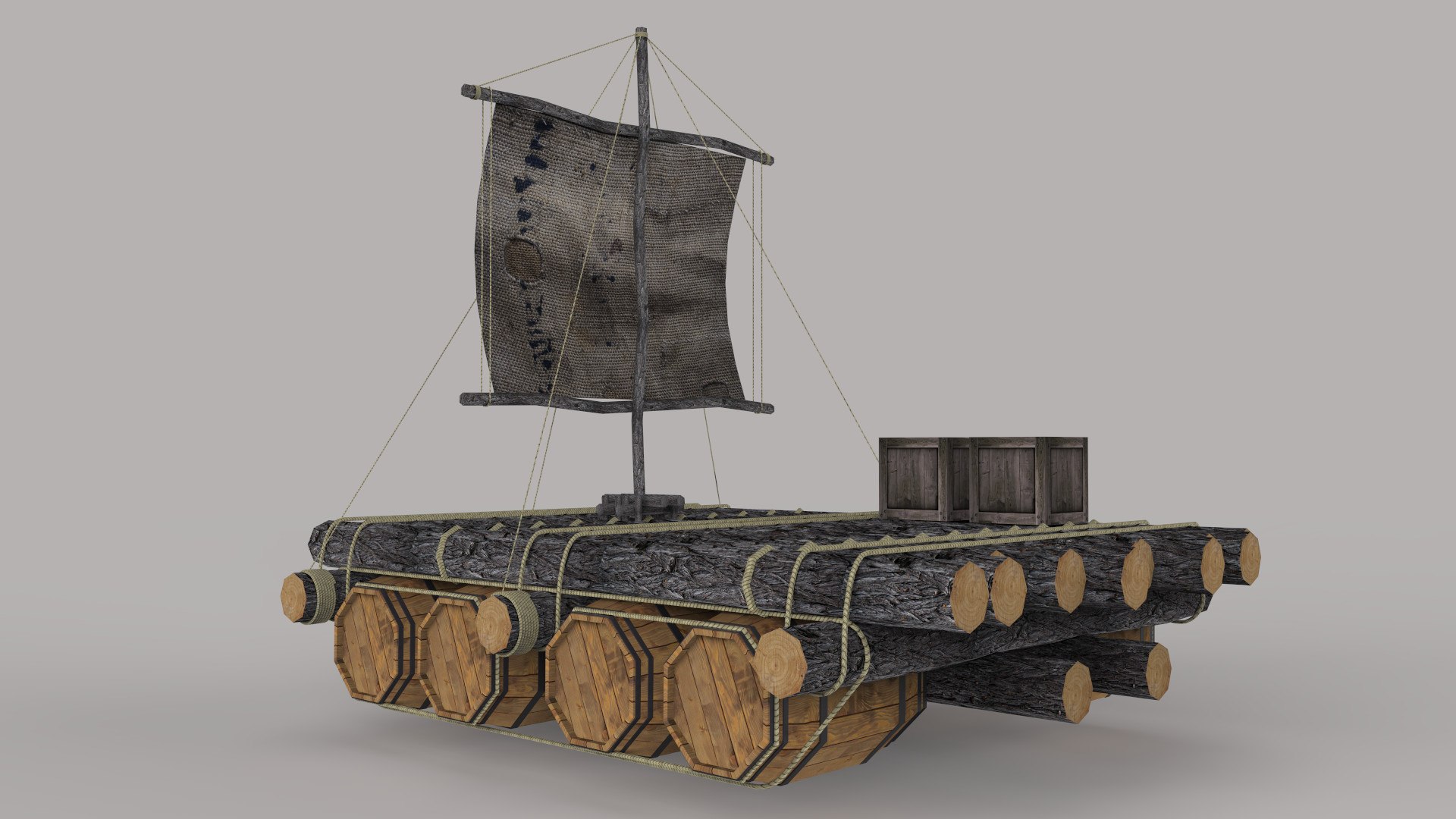 Raft Model | 1142740 | TurboSquid