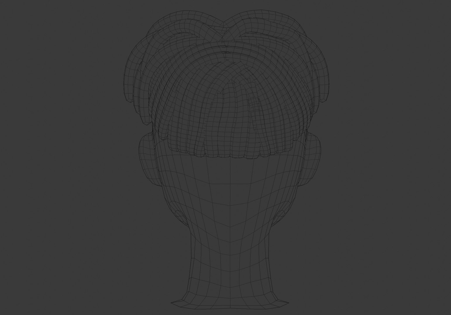 Bangs Cartoon Hairstyle 3D model - TurboSquid 1931824