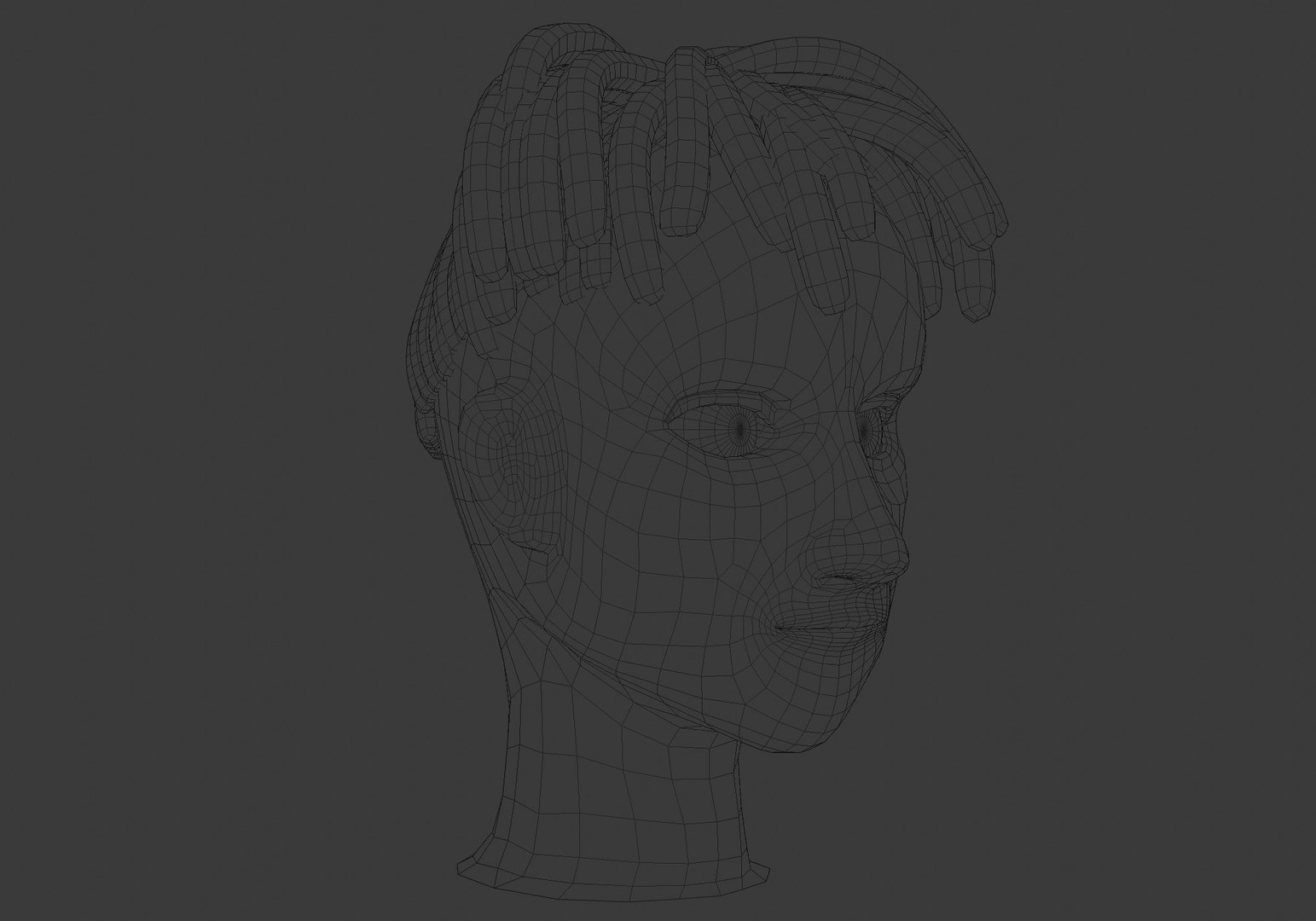 Bangs Cartoon Hairstyle 3D model - TurboSquid 1931824