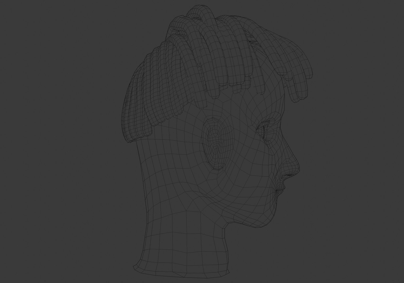 Bangs Cartoon Hairstyle 3D model - TurboSquid 1931824