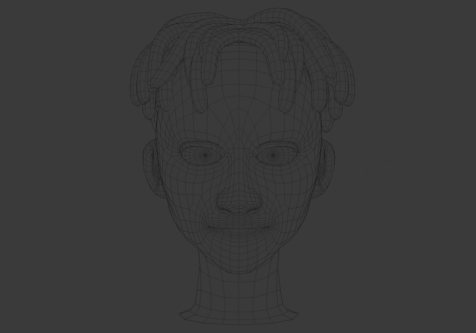 Bangs Cartoon Hairstyle 3D model - TurboSquid 1931824