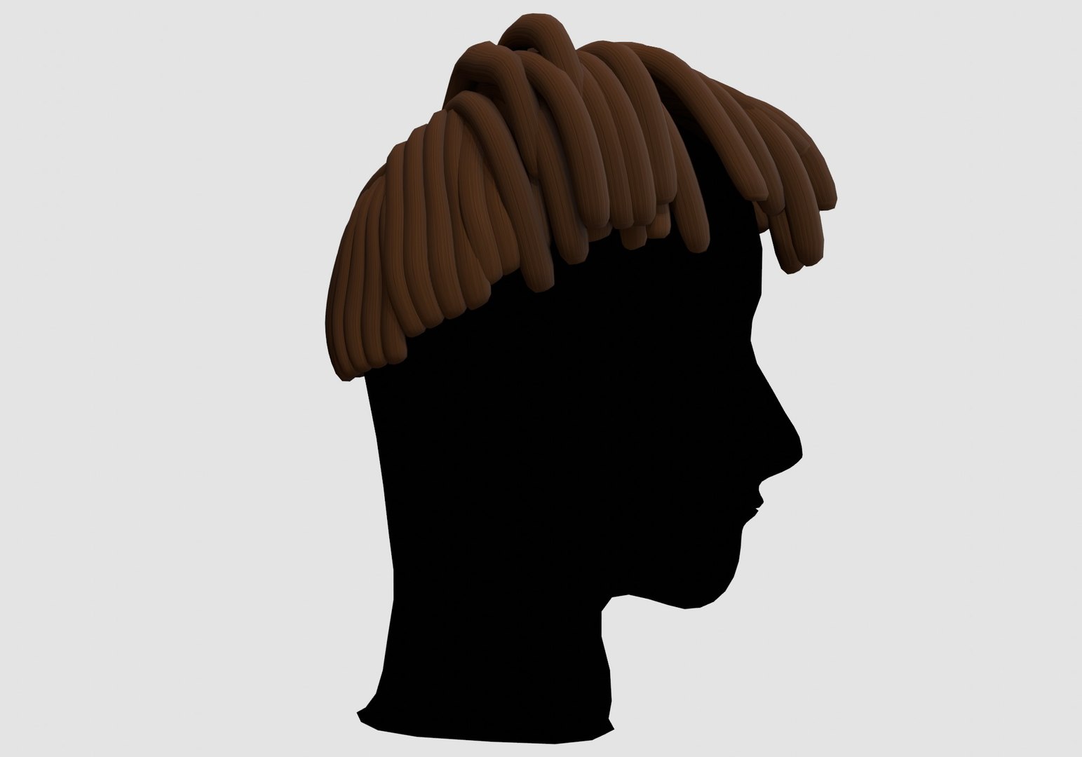 Bangs Cartoon Hairstyle 3D model - TurboSquid 1931824