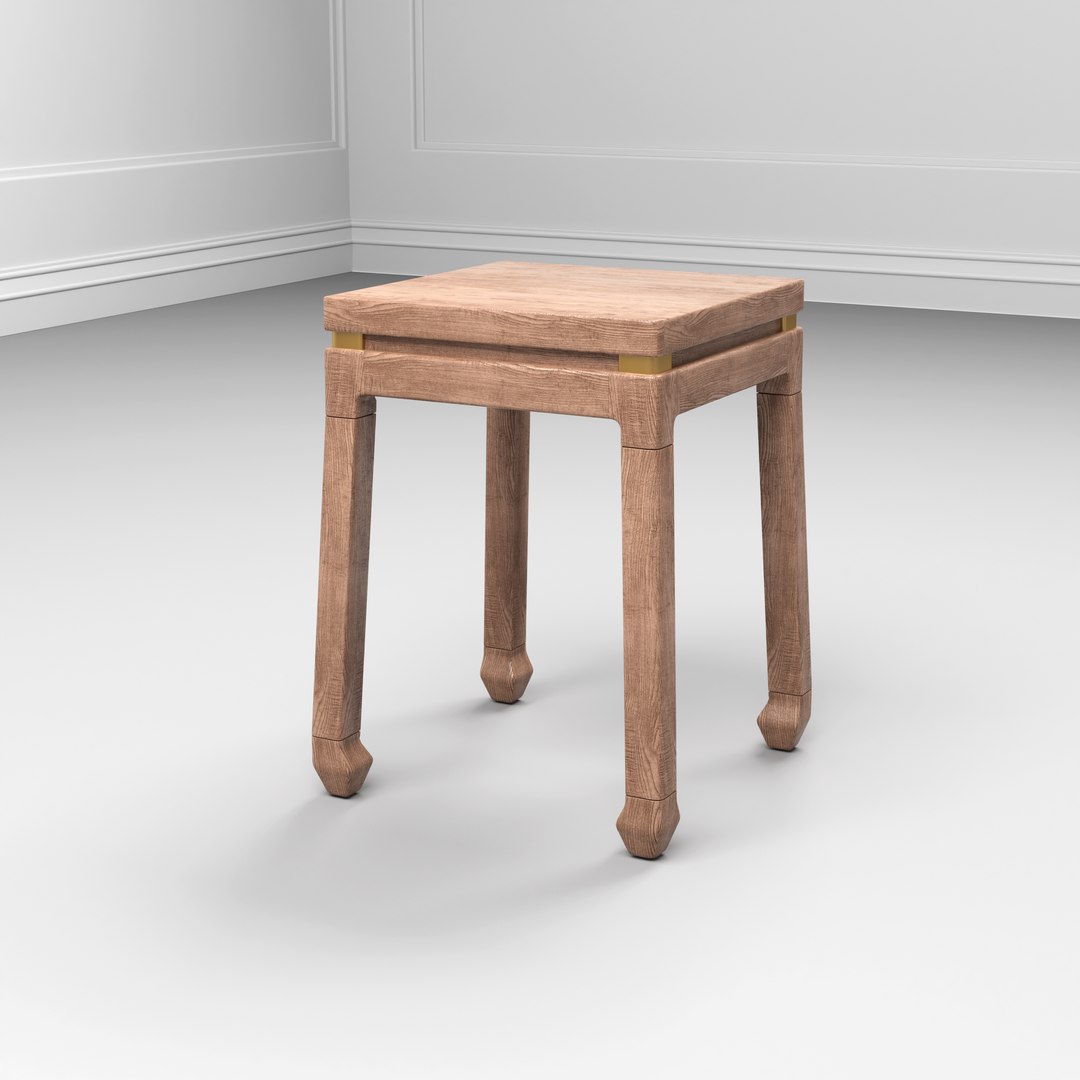 3D Chinese stool - TurboSquid 1760080