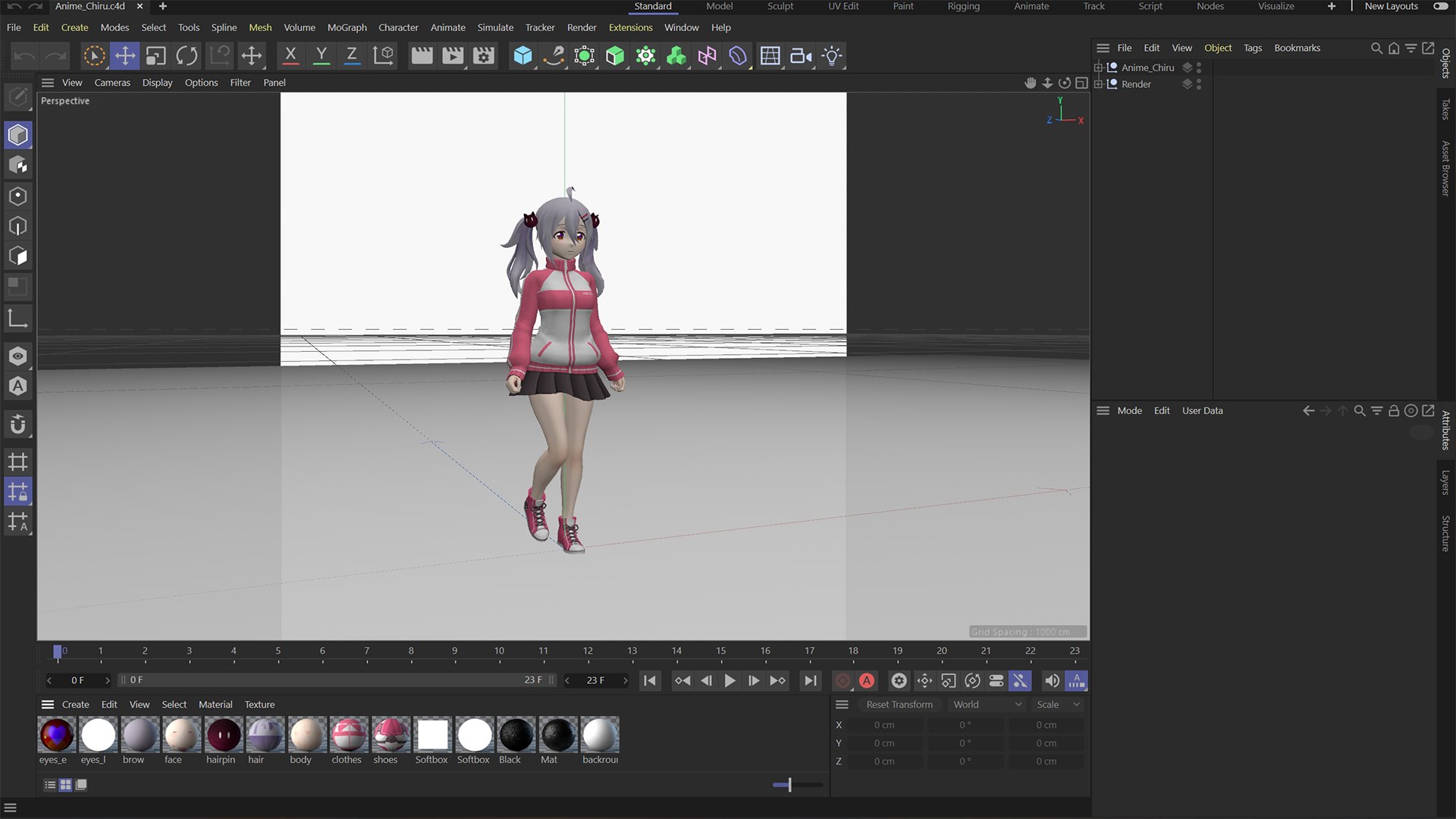 Anime Chiru 3D - TurboSquid 1851548