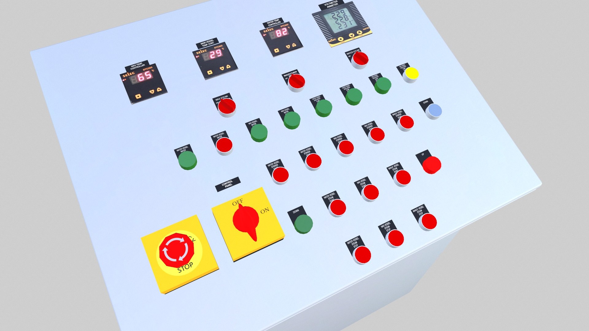 3D Model Control Panel - TurboSquid 2341668