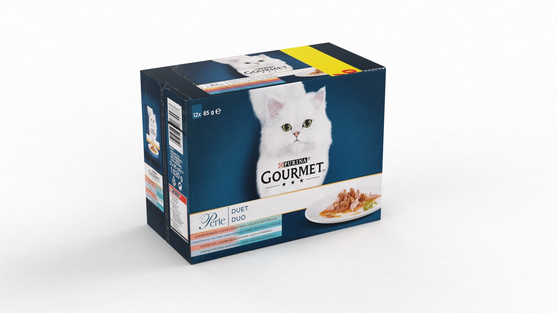 3D Cat Food Purina Gourmet Perle Sachettes Box 12x85g 2021 model ...