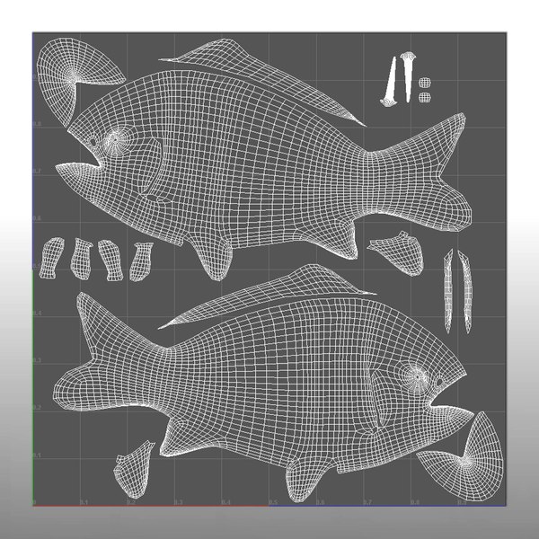 3d fish animations