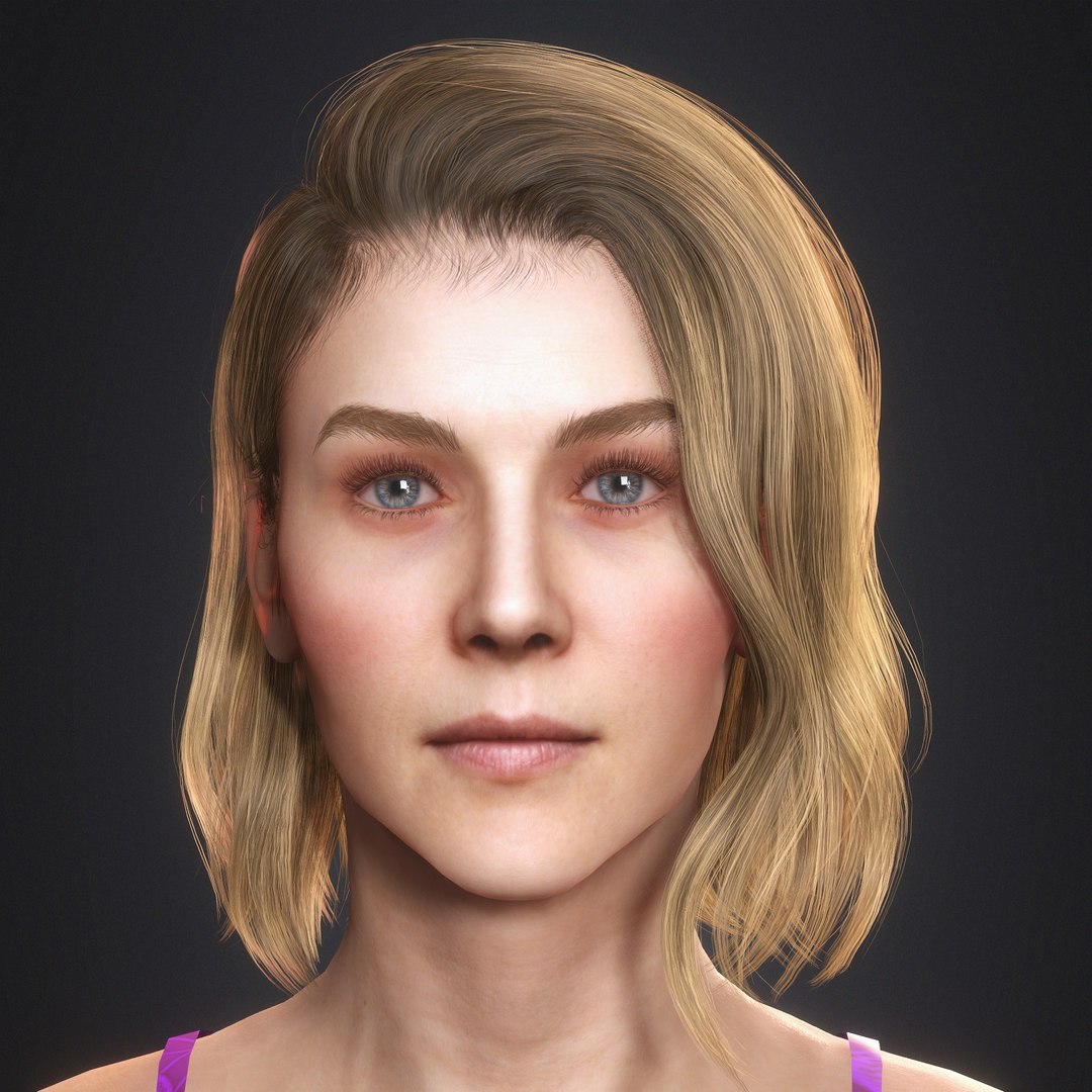 Rosamund Pike Character 3D - TurboSquid 2499119